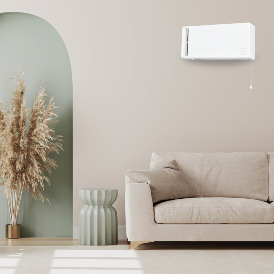 Lossnay VL-50 Wall Mounted Single Room MVHR unit (Pull Cord model ...