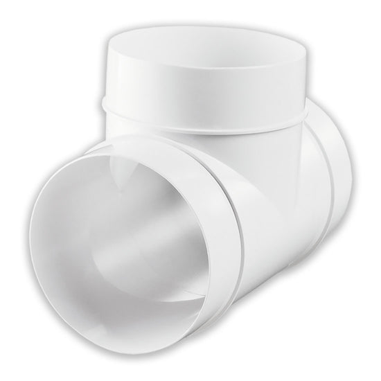 PVC T Piece Round – BPC Ventilation Store